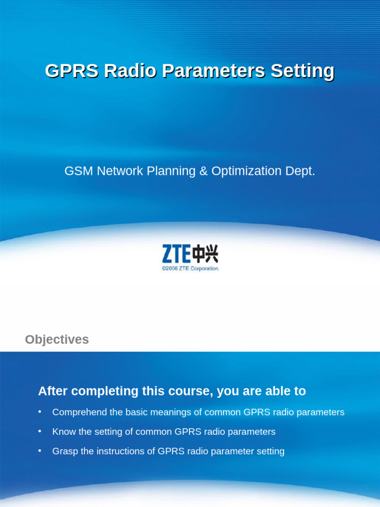 Dokumen - Tips - Zte Gprs Parameter Setting | PDF | General Packet Radio Service | Transmission ...