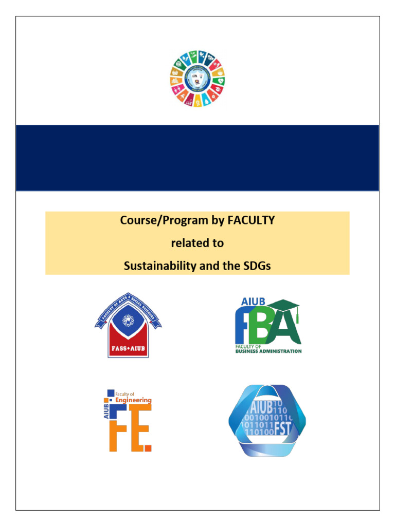 Total Aiub SDG Course Mapping | PDF | Master Of Business Administration ...