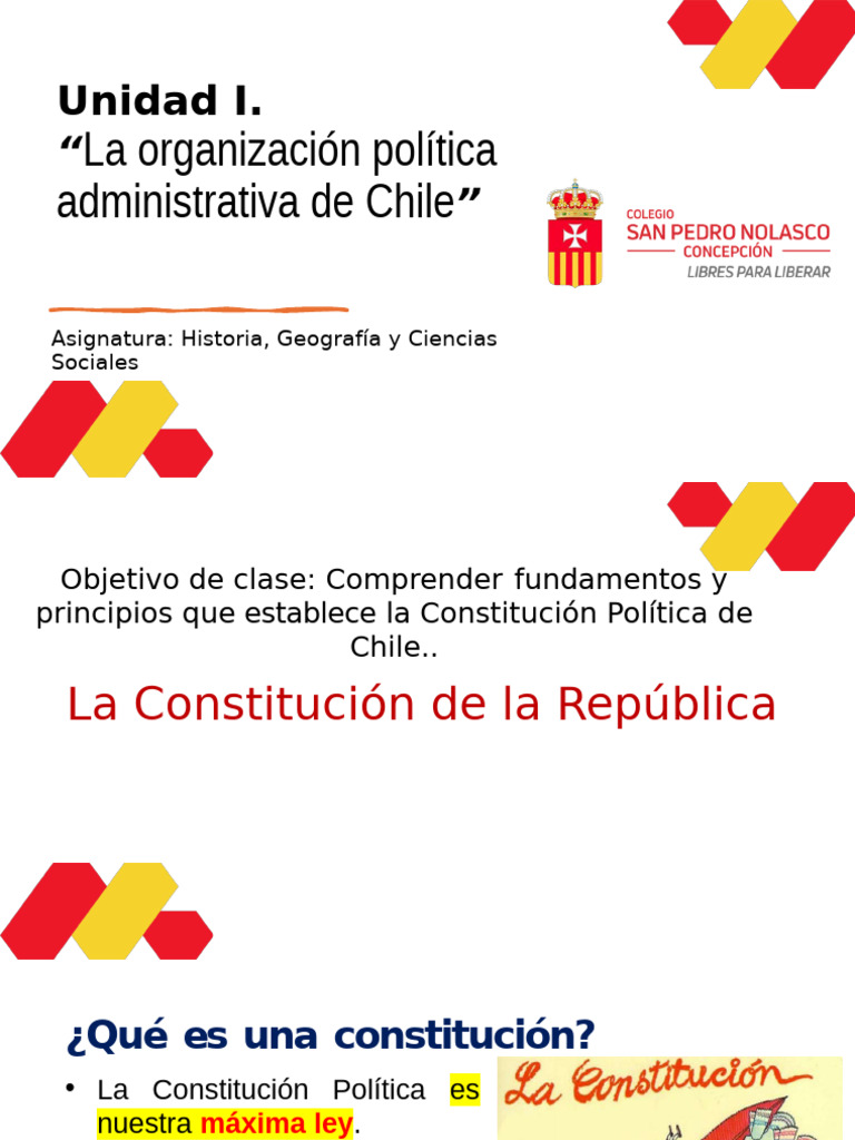 Organización Política y Derechos en Chile | PDF | Constitución | Gobierno