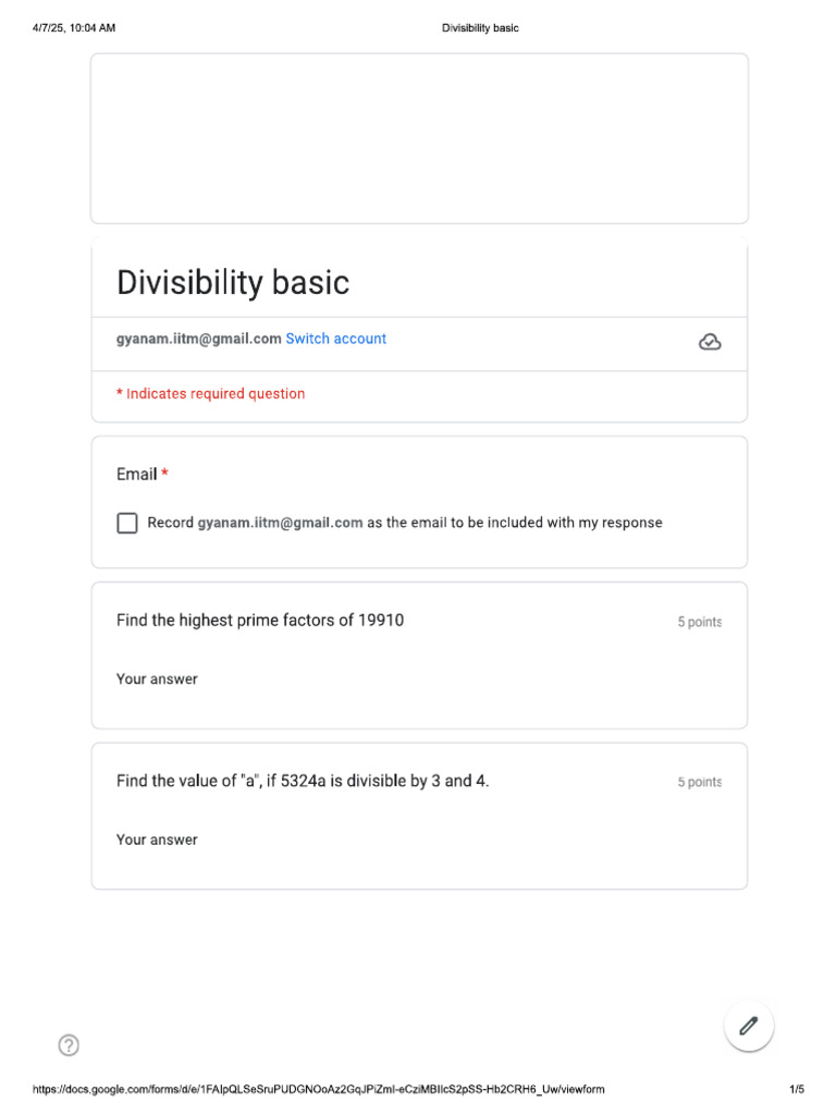 Divisibility | PDF