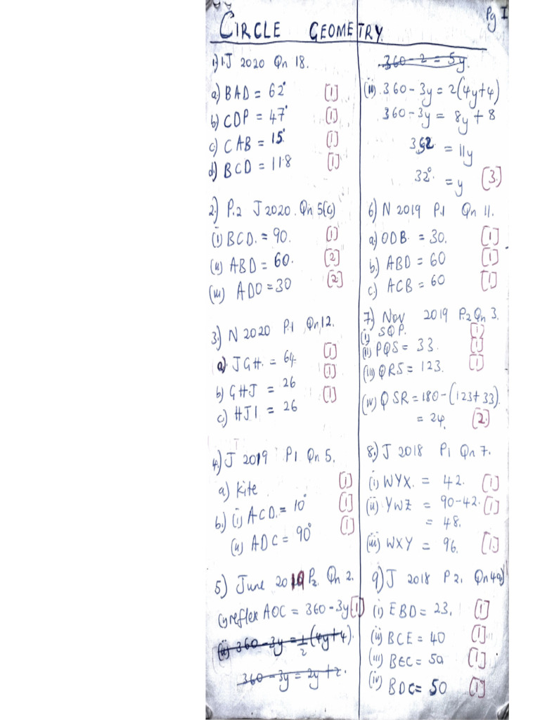 Circle Geometry PG 13 | PDF