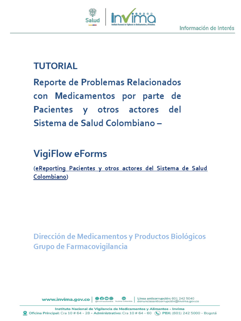Tutorial E-Reporting VigiFlow (2025) | PDF | Farmacéutico ...