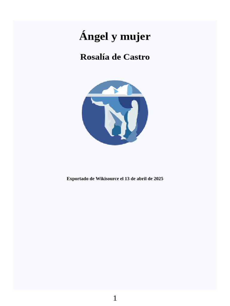 Ángel y Mujer: Poema de Rosalía de Castro | PDF