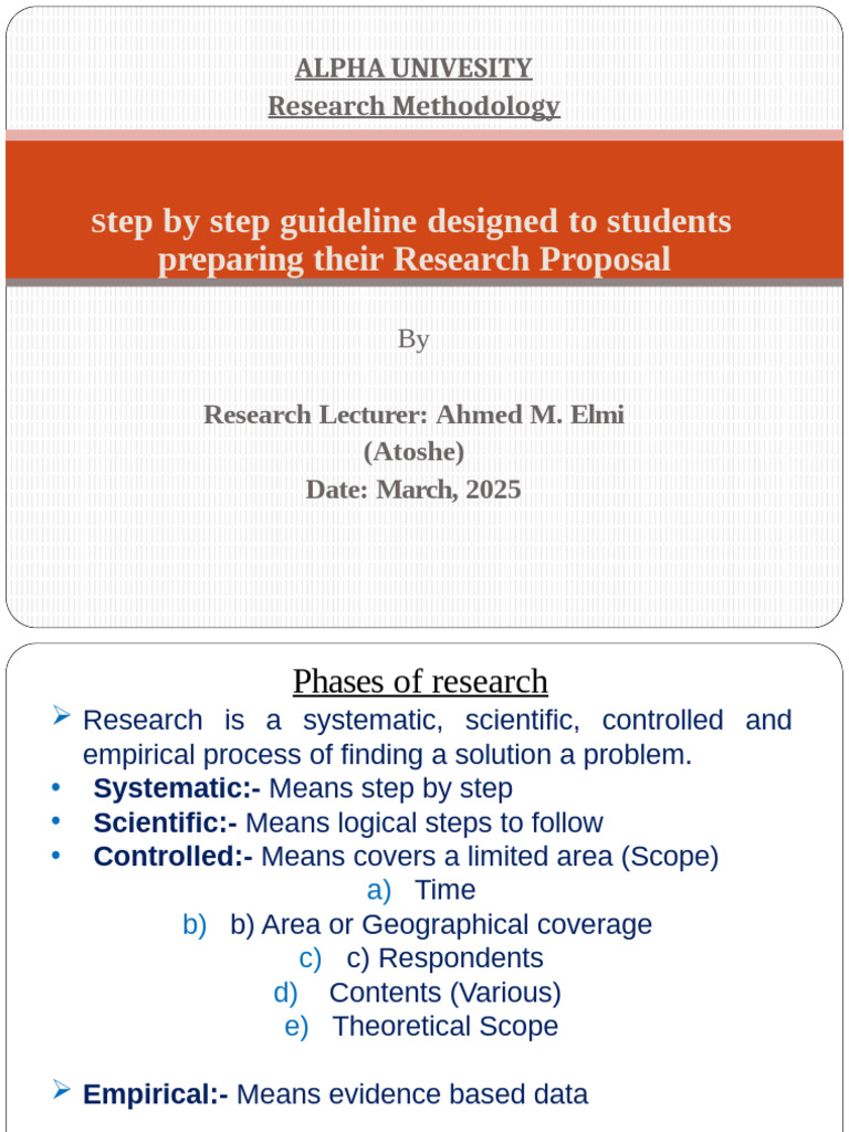 Research Proposal Guide for Students | PDF | Sampling (Statistics ...