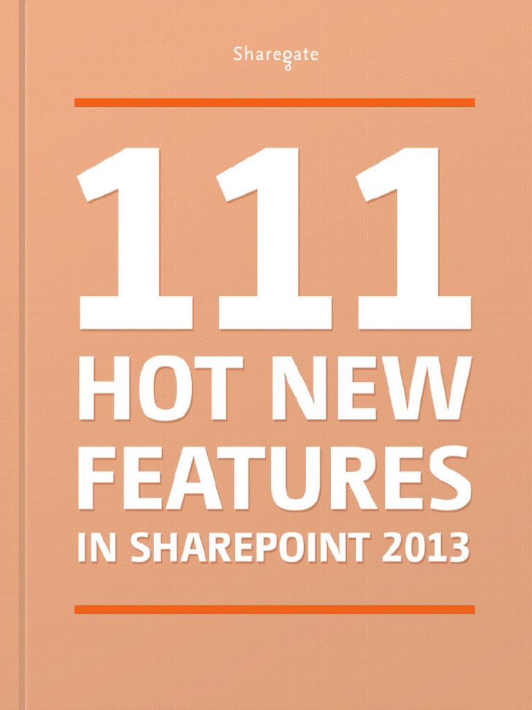 111 Hot New Features in Sharepoint 2013 | PDF