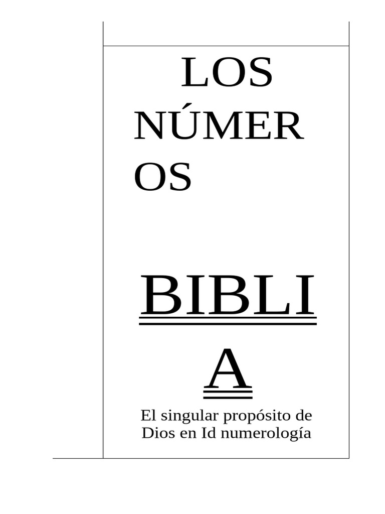 Númer OS: Bibli A | PDF | Biblia | Cristo (título)