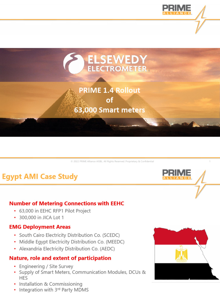 Egypt AMI Case Study: PRIME 1.4 Rollout | PDF | Electric Power Distribution | Transformer
