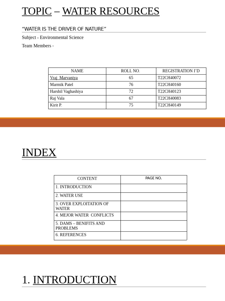 Topic - Water Resources | PDF | Water | Groundwater