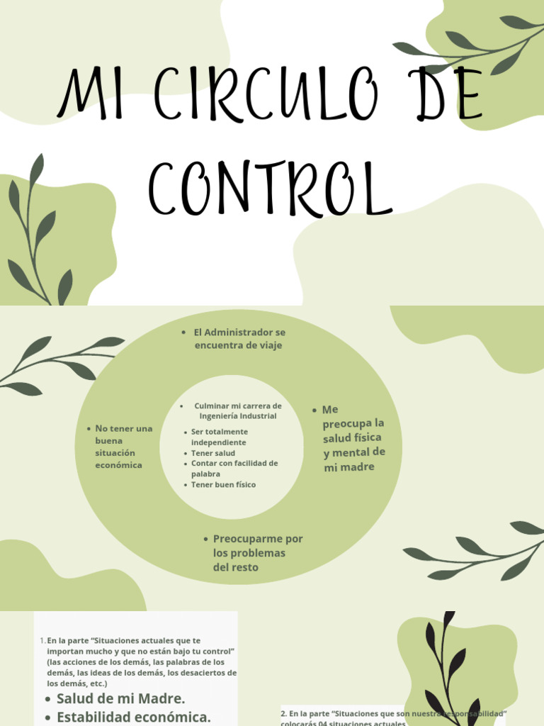 MI CIRCULO DE CONTROL - SURI SOTACURO | PDF