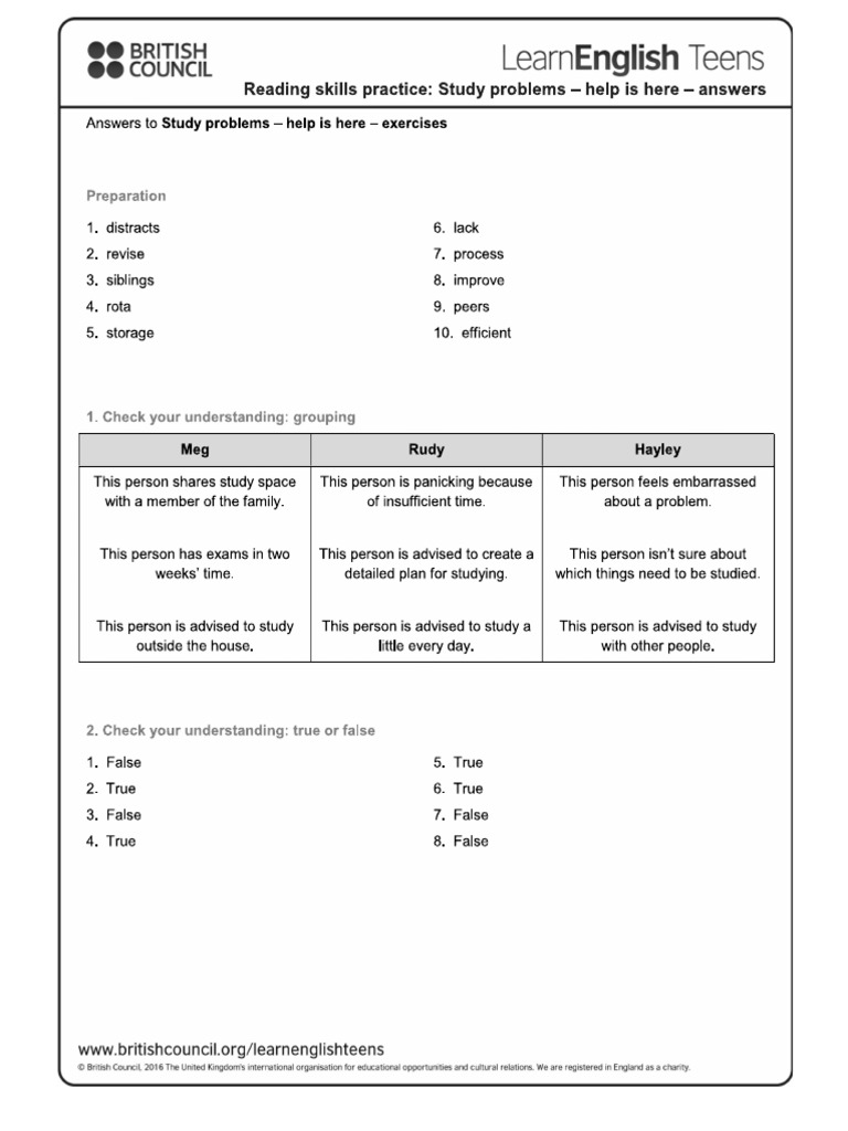 Exercise Answers | PDF