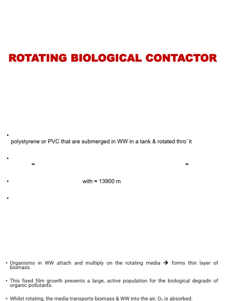 Rotating Biological Contactor | PDF