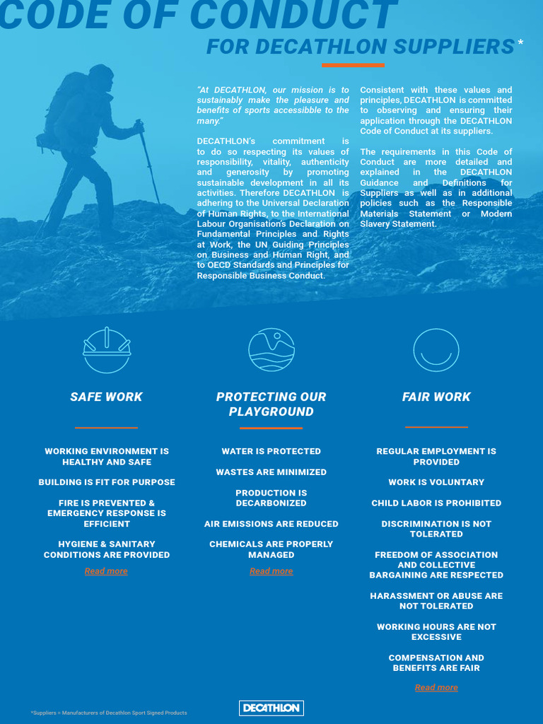 Manufacturing Suppliers Code of Conduct | PDF | Employment ...