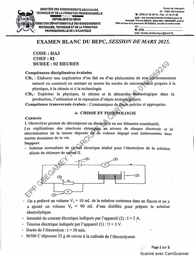 Atl 2025 PCT BEPC 2025 - Watermark | PDF