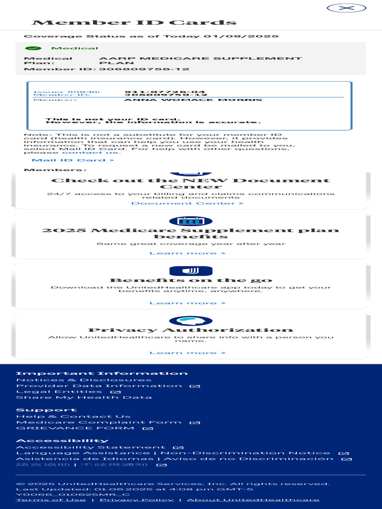 ID Cards UnitedHealthcare | PDF