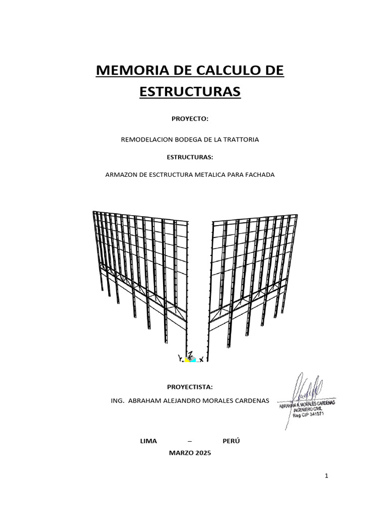 Memoria de Calculo Armazon | PDF | Barlovento y sotavento | Ingeniería ...