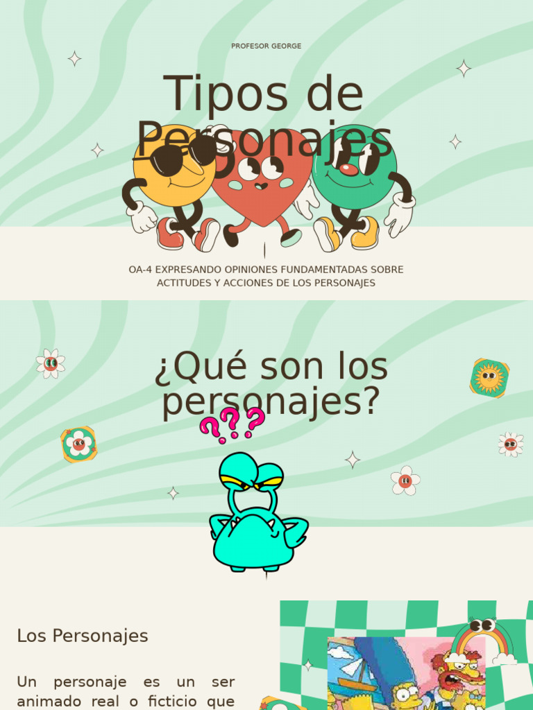 Clasificación de Tipos de Personajes | PDF