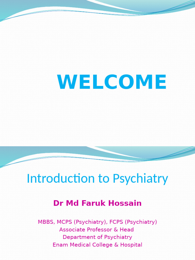 Psychiatry Introduction | PDF | Mental Disorder | Diagnostic And ...