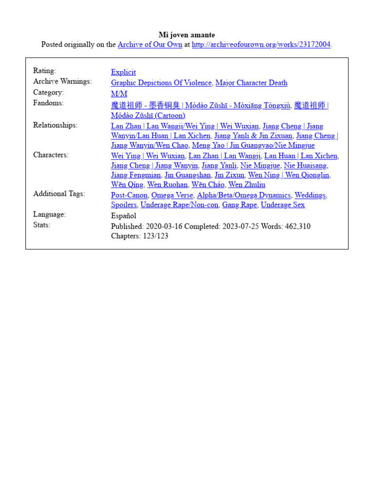 Mi Joven Amante | PDF