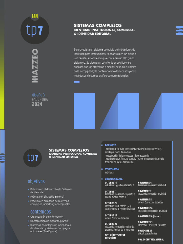 DG3 - TP - 07 - Sistemas Complejos - 2024 | PDF | Diseño | Planificación