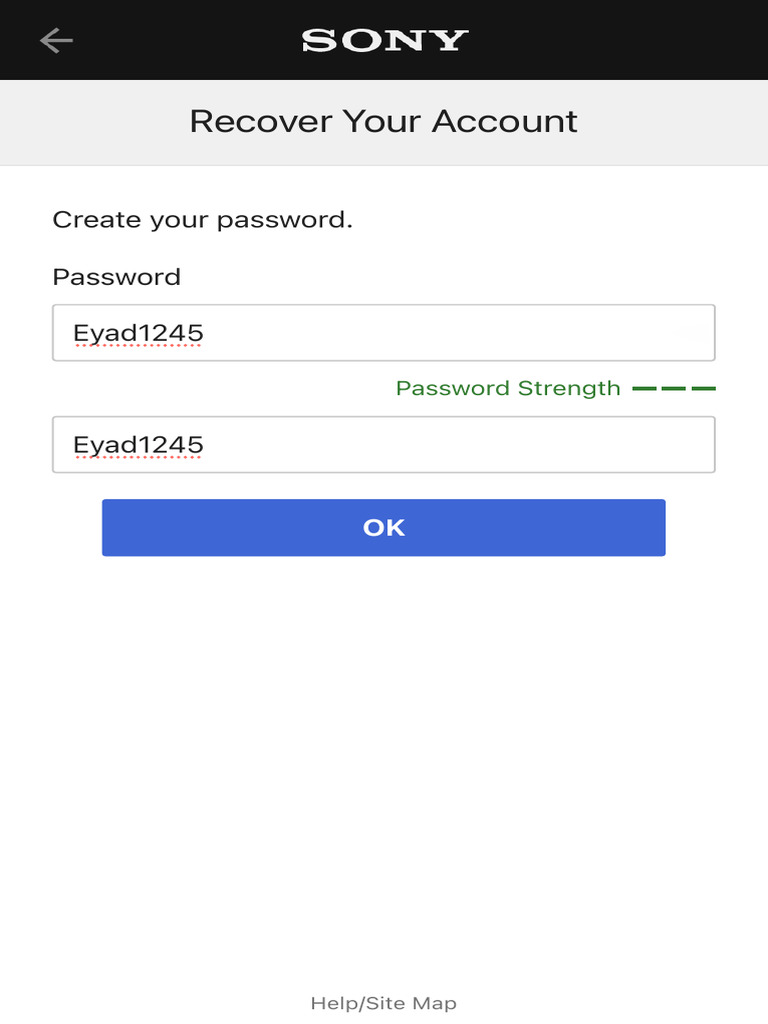 Recover Your Account Sony | PDF