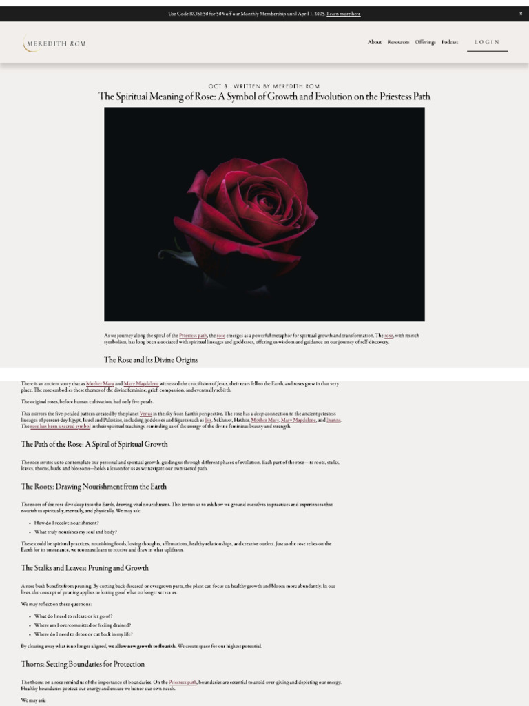 Rose Symbology | PDF