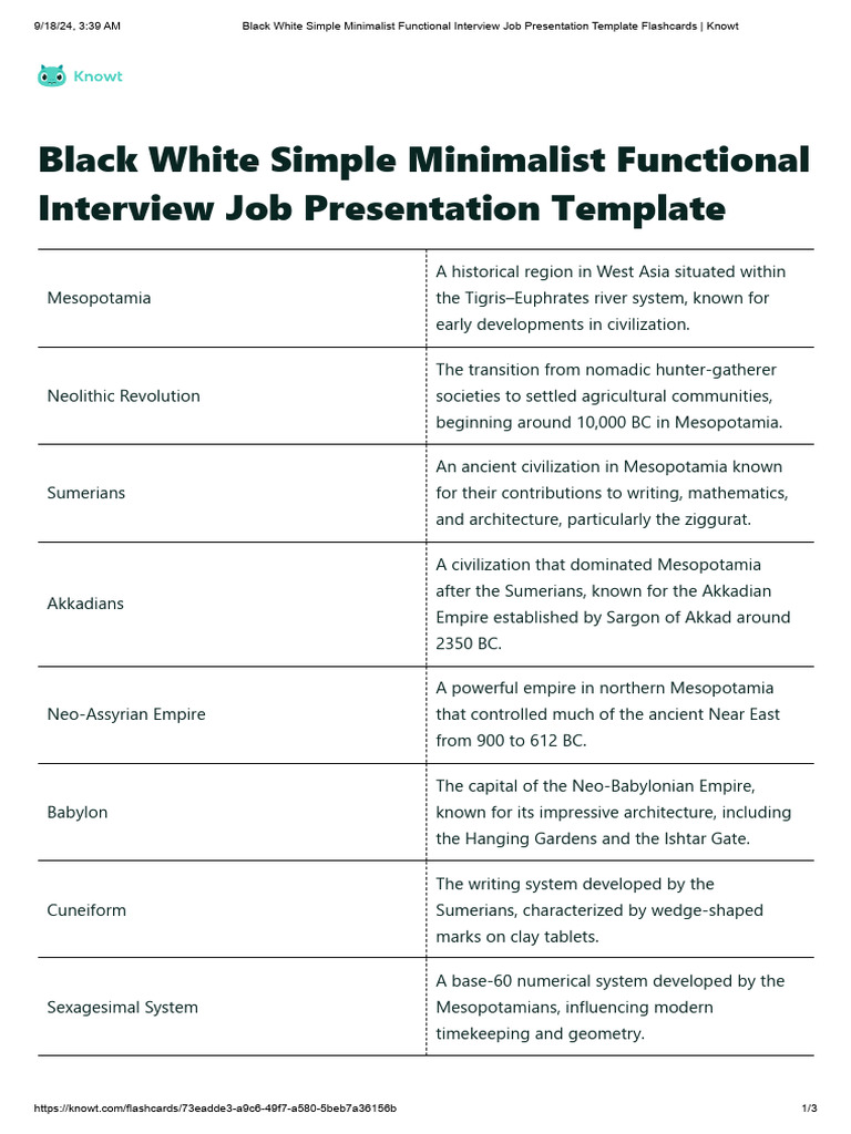 Black White Simple Minimalist Functional Interview Job Presentation ...
