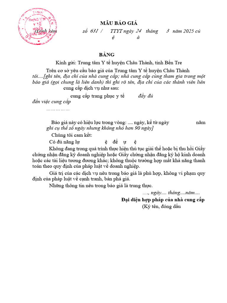 7. ĐÍNH KÈM THÔNG BÁO (Kèm 631-TB-TTYT) | PDF