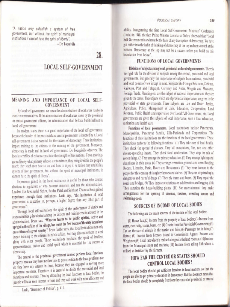 Local Self Government-Rotate | PDF