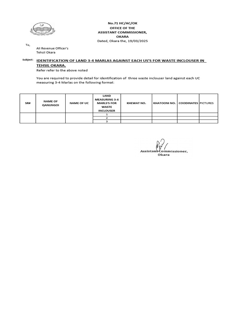 Detail of Land For Waste Inclouser | PDF