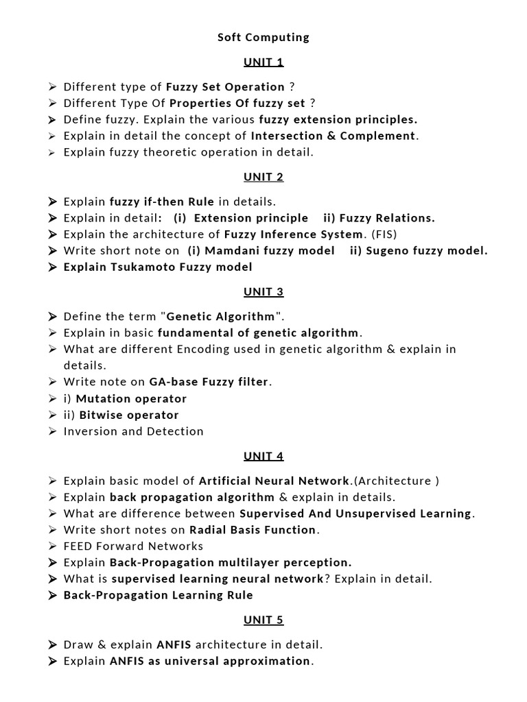 Soft Computing PPP | PDF
