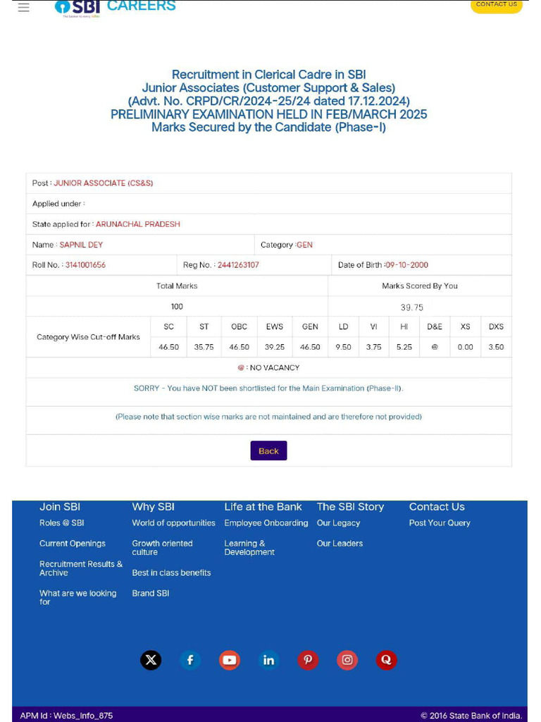 SBI Junior Associate | PDF