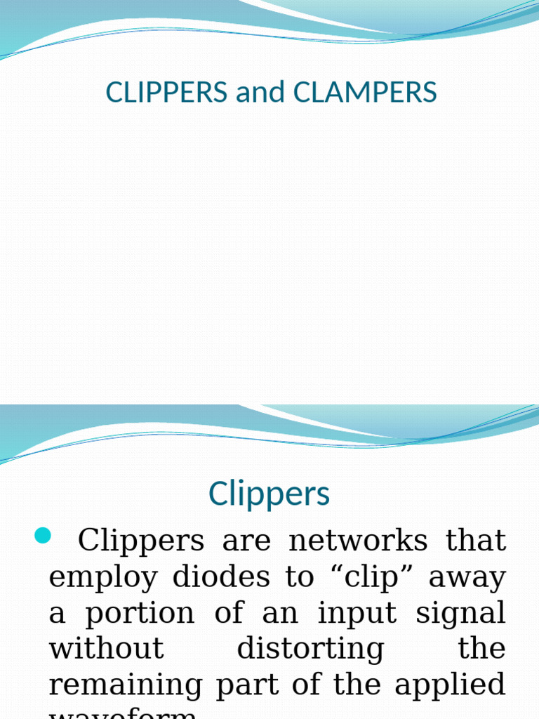 Clippers and Clampers | PDF