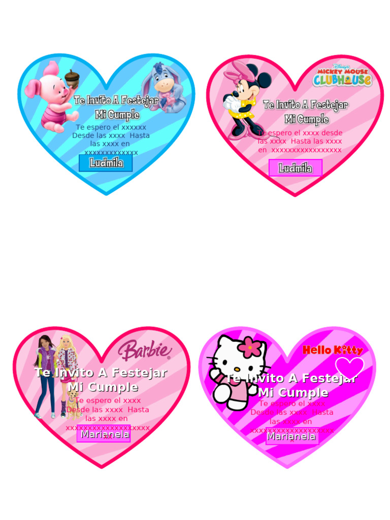 Tarjetitas Corazon | PDF