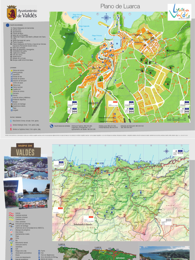 PLANO MAPA LUARCA y CONCEJO VALDÉS | PDF