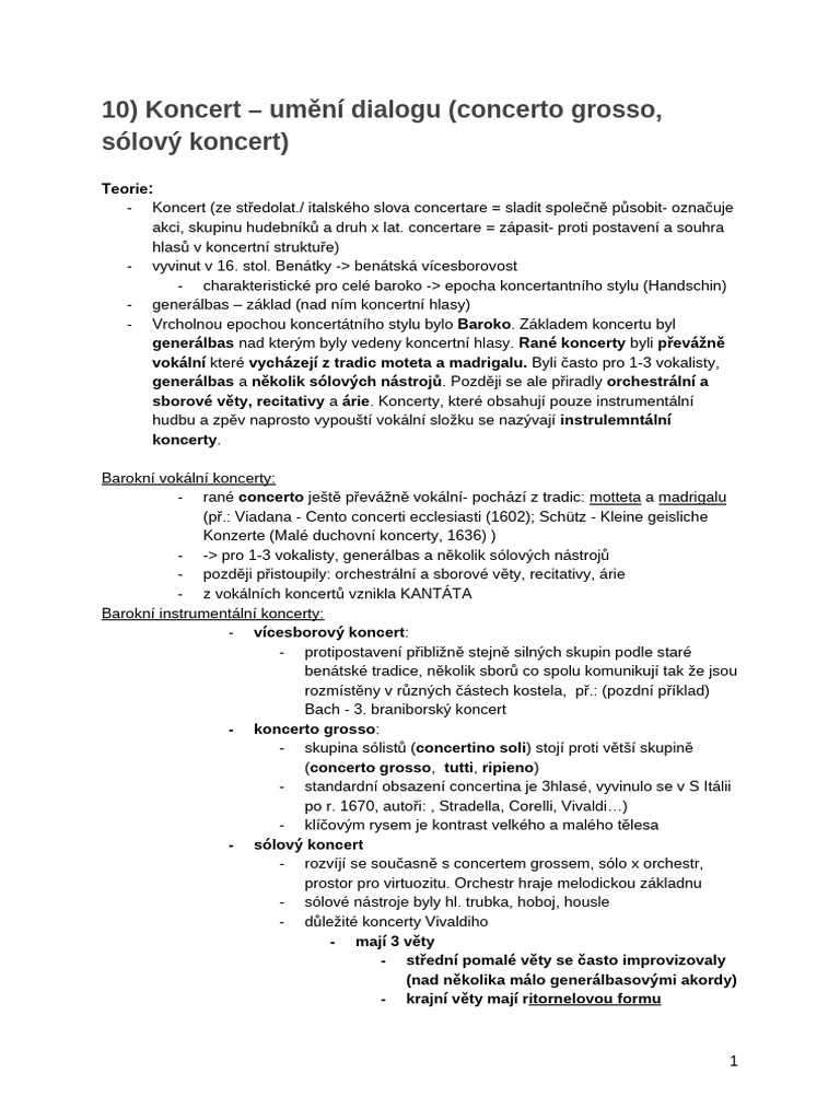 10 Koncert | PDF