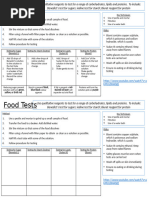 GCSE Biology Food Tests Practice Questions | PDF | Chemical Substances ...