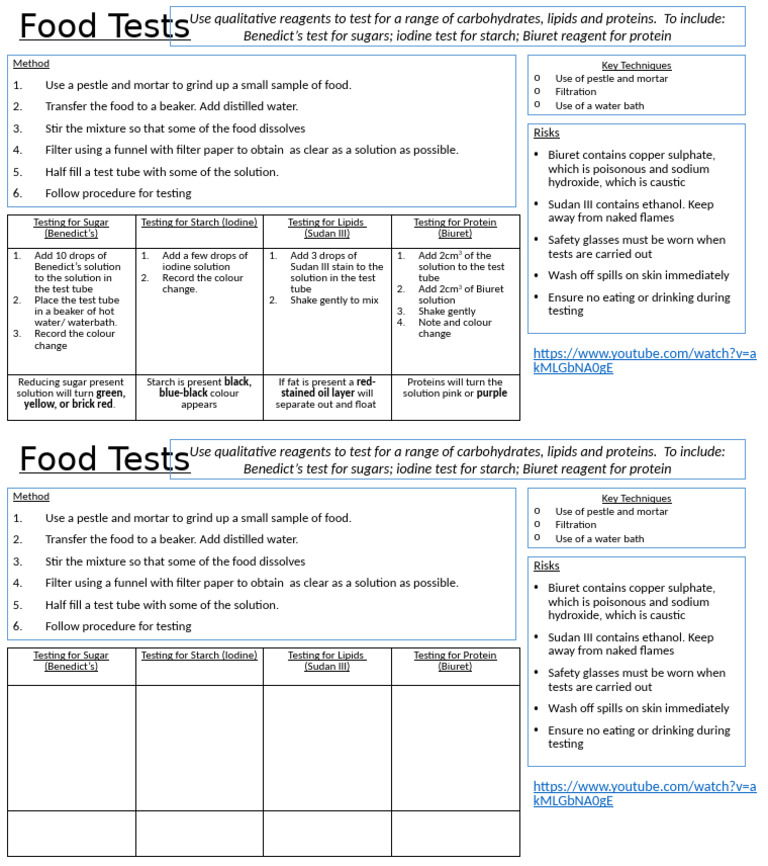Raluca Tabacaru - Food Tests Method | PDF | Chemistry | Chemical Substances
