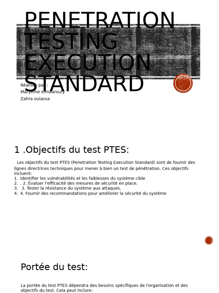 Normes de Test d'Intrusion PTES | PDF | Sécurité | Sécurité des ...
