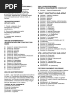 The Current MasterFormat Divisions | PDF | Building Technology ...