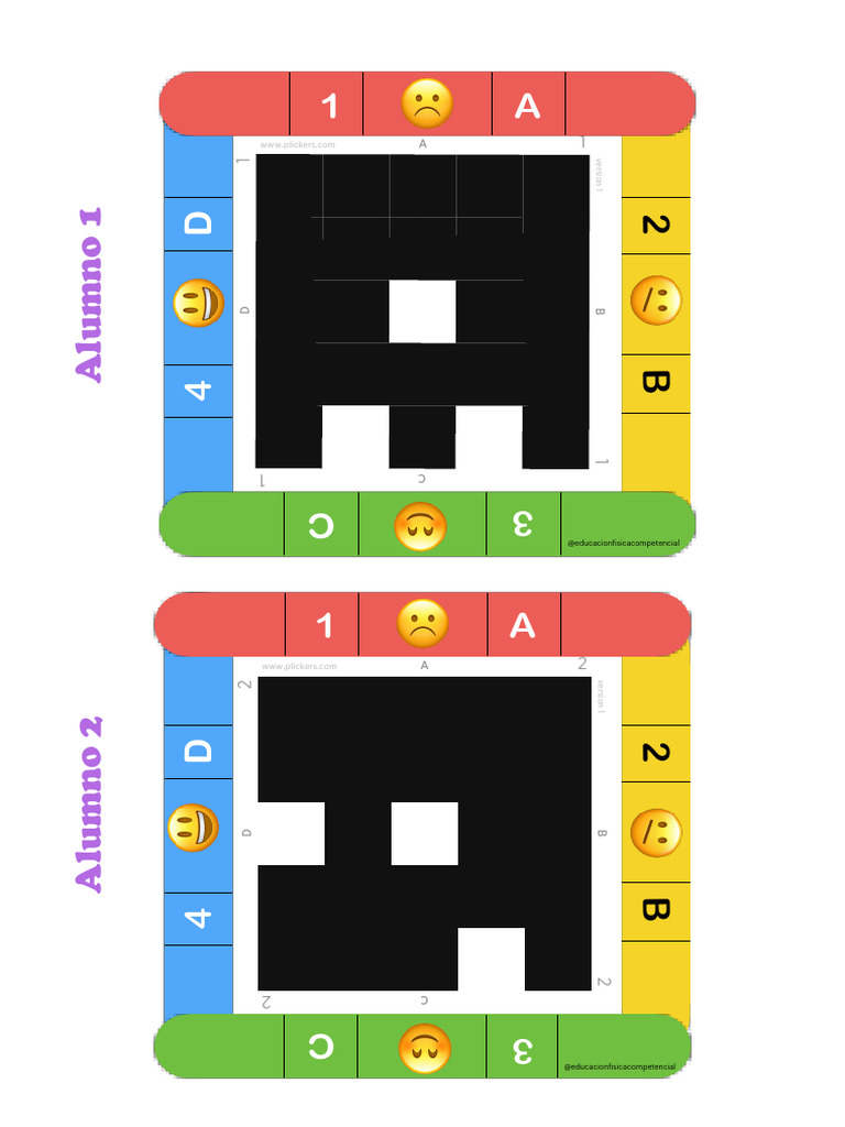 plickers-modificados-autoevaluacion | PDF