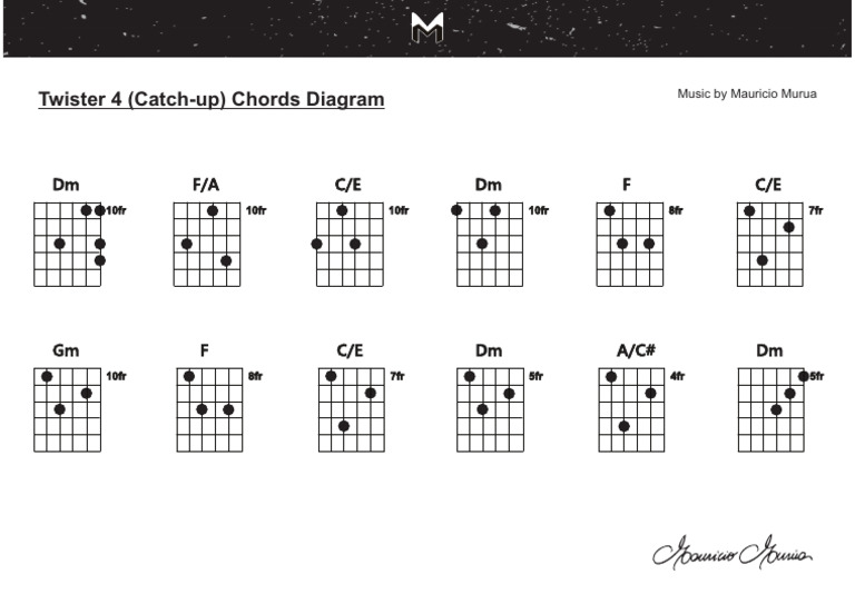 Twister 4 (Catch-Up) Chords Diagram | PDF