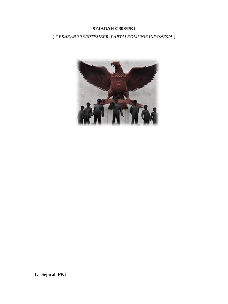 SEJARAH G30S PKI | PDF