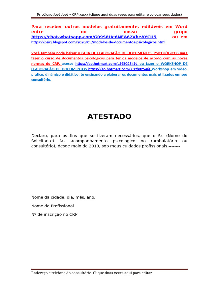 Modelo - Declaracao Modelo 01 | PDF