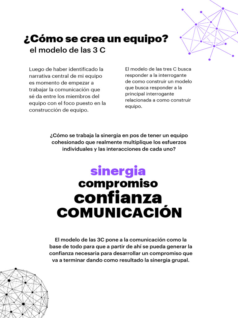 Sinergia en Equipos: Modelo 3C | PDF | Comunicación