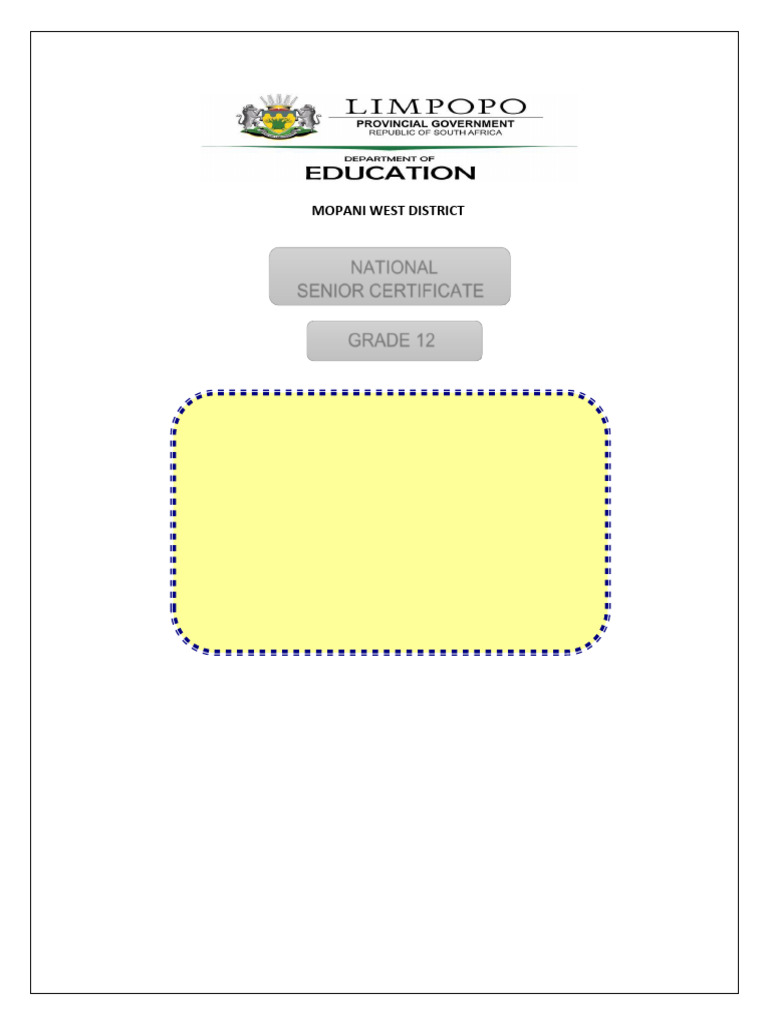 Accounting Grade 12 Project 3 May 2024 | PDF | Auditor's Report | Audit