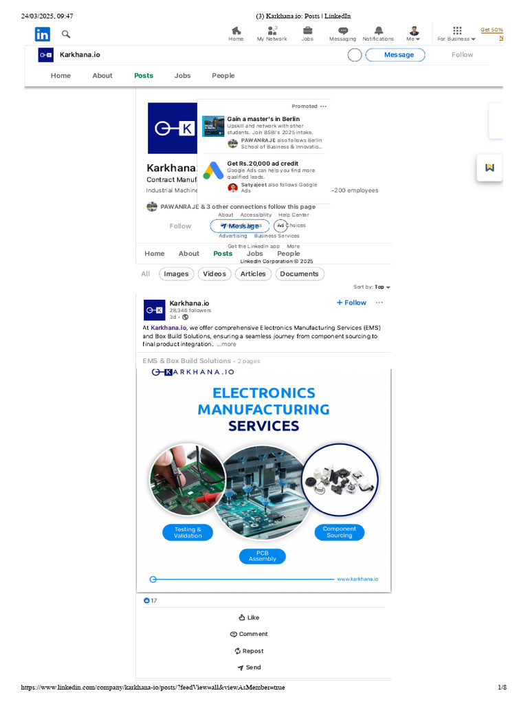 Karkhana.io: EMS & Box Build Solutions | PDF | Linked In | Computing