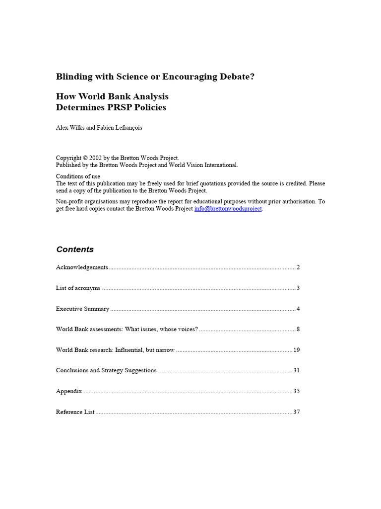 Alex - Wilks - 2002-Blinding With Science or Encouraging Debate | PDF ...