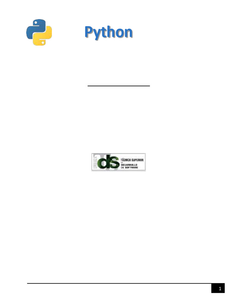 Apunte 1 | PDF | Python (lenguaje de programación) | Desarrollo de software
