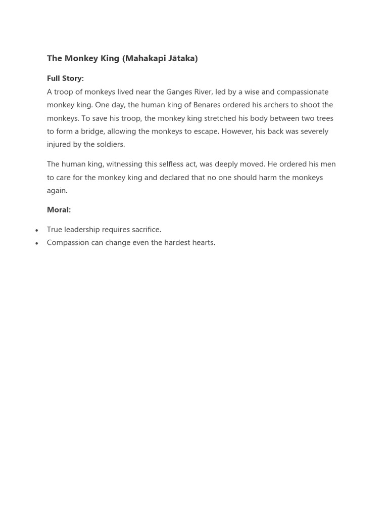 The Monkey King's Sacrifice | PDF