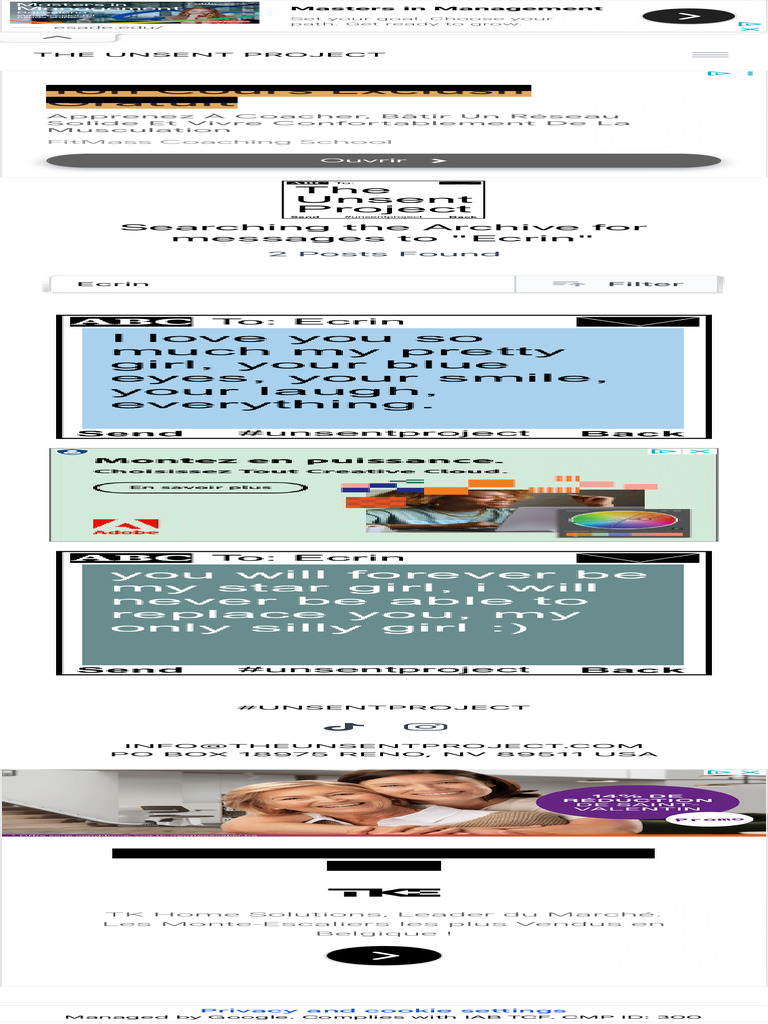 Unsent Project Archive - The Unsent Project | PDF